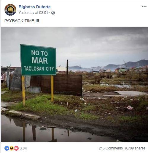 No, this is not a photo of a sign targeting a rival of Philippine ...